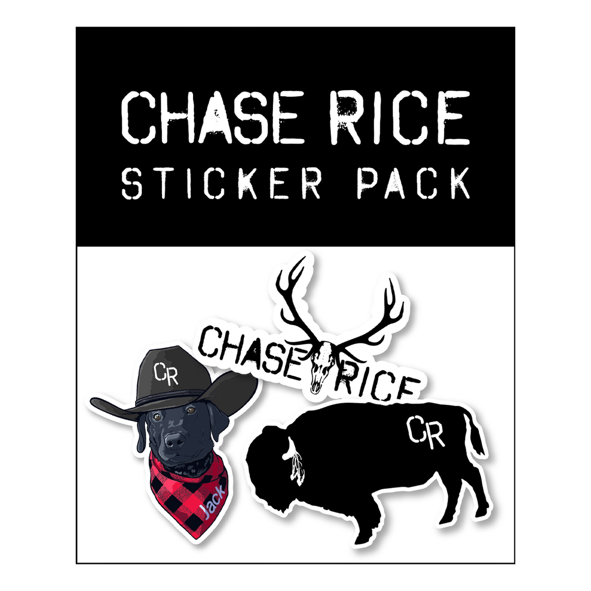 2023 Chase Rice Sticker Pack | Chase Rice Official Merchandise