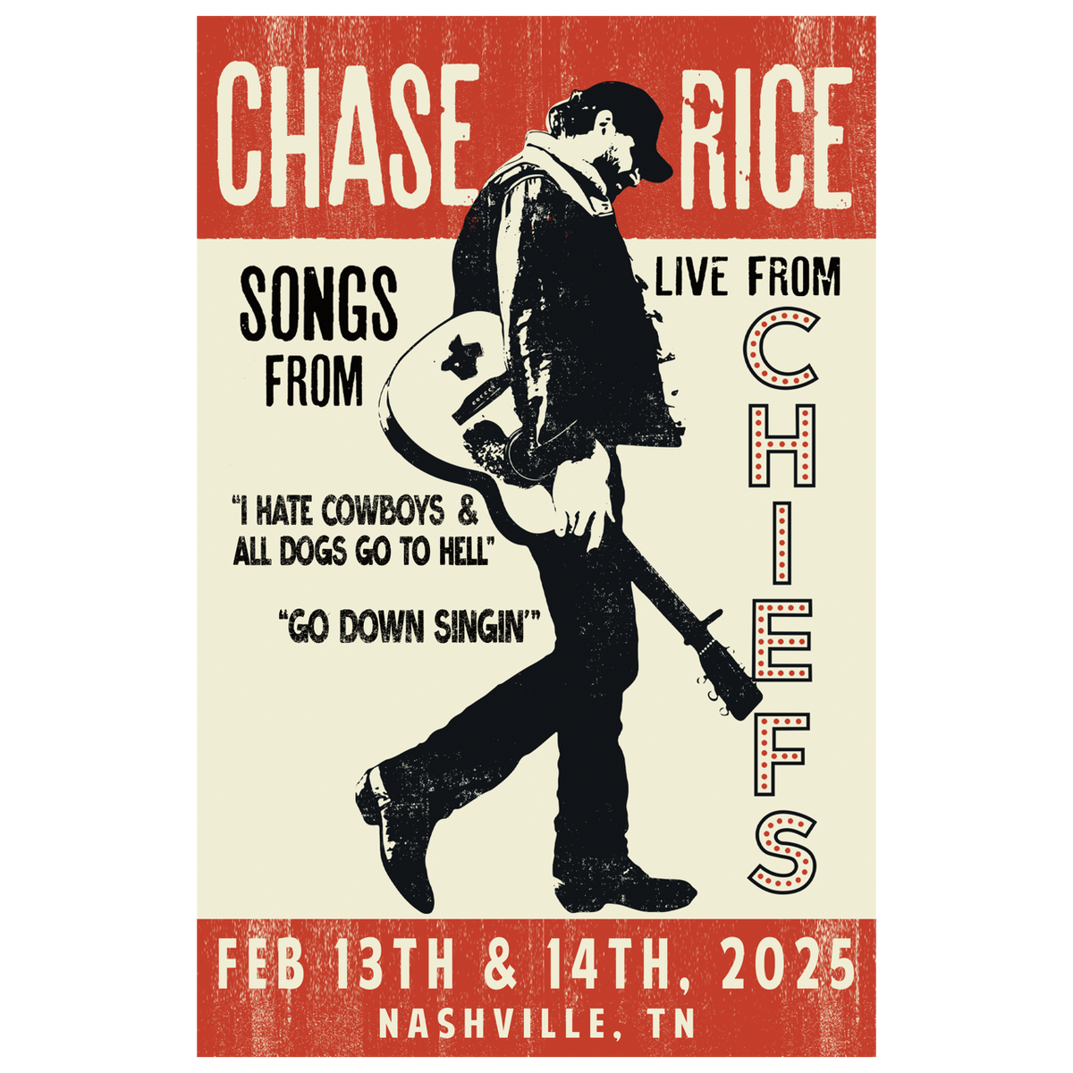 Chief's Poster | Chase Rice Official Merchandise
